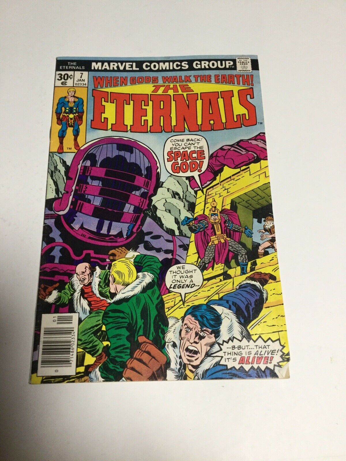 The Eternals #7 (1976) 1st ONE Above ALL Eson Jemiah Vg +Very Good+ 4.5 ...