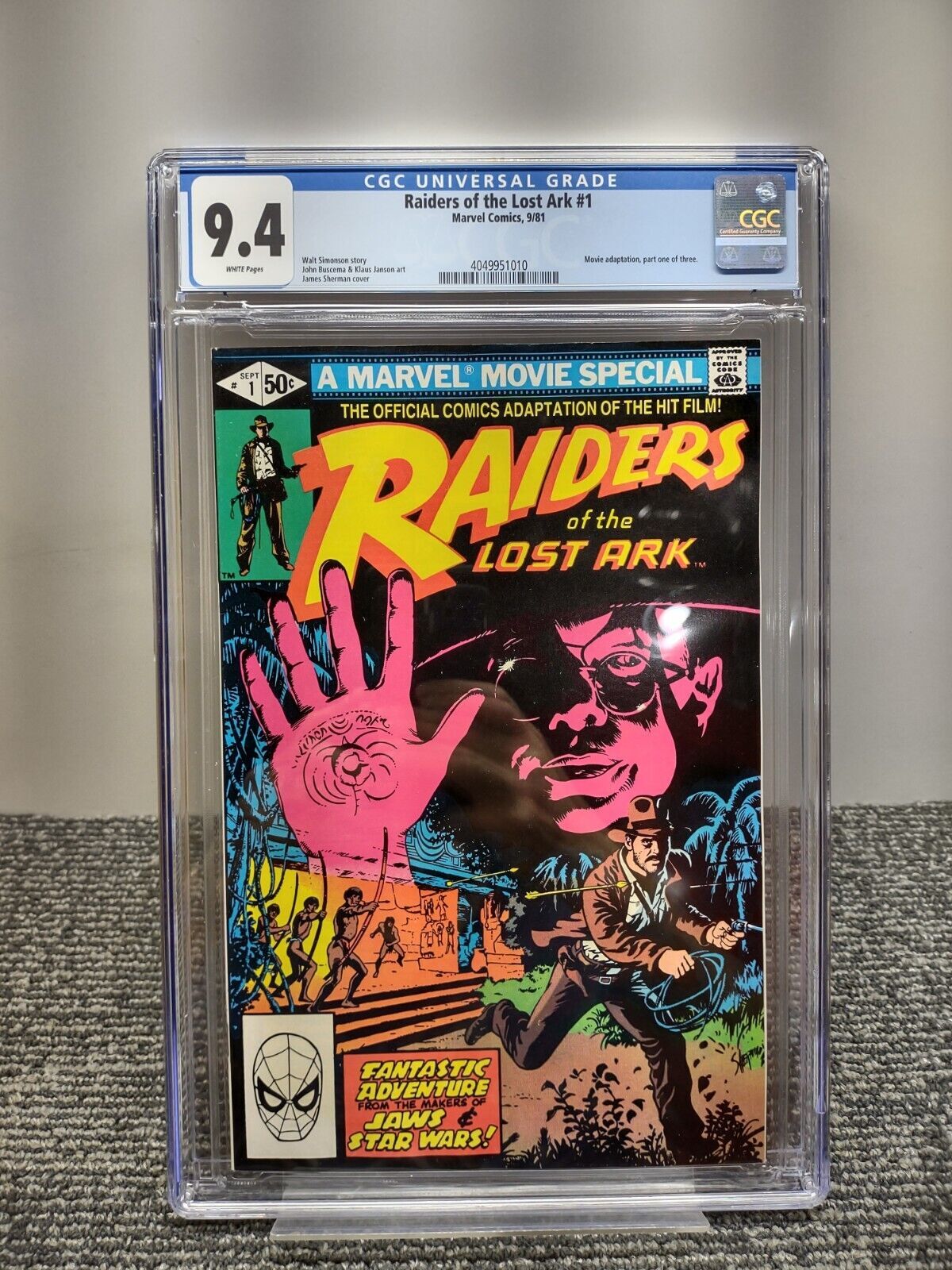 Marvel Movie Spotlight #1-Cgc 9.4-Raiders of the Lost ARK 1982 | Comic ...