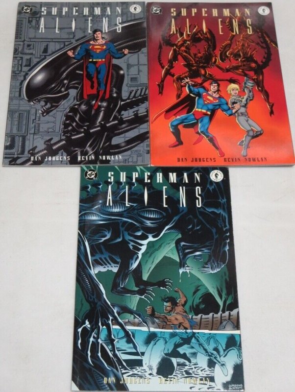 SUPERMAN ALIENS (1995 DC/DH) 1-3 Jurgens/ Nowlan | Comic Books - Modern ...