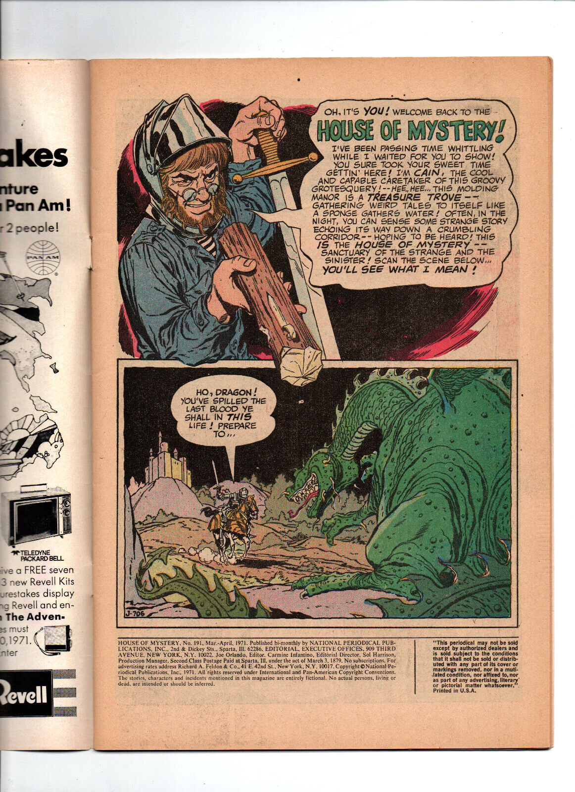 House of Mystery #191 - Neal Adams - Berni Wrightson - Horror - 1970 ...