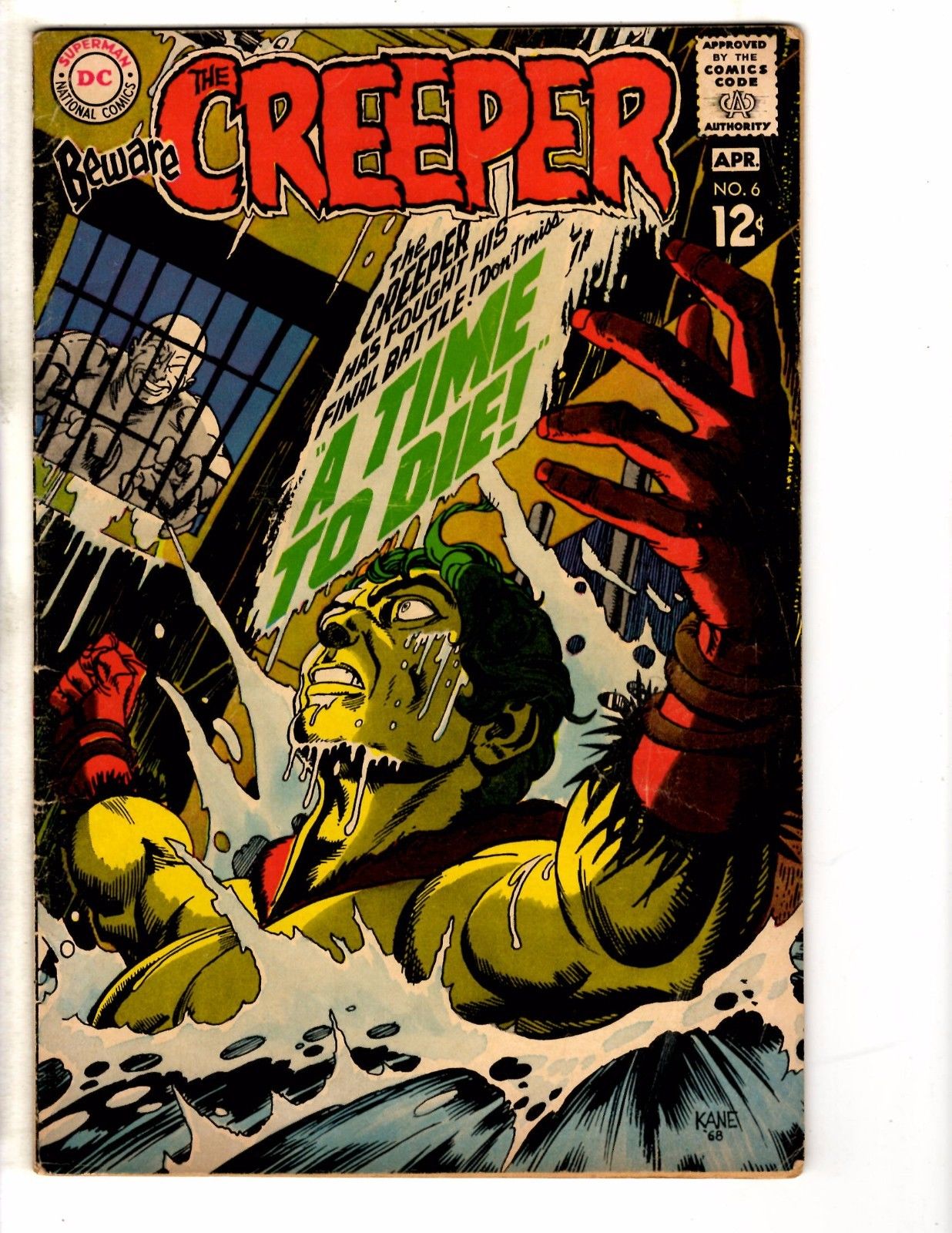 Creeper #6 VG/FN DC Comic Book Silver Age Steve Ditko Batman Superman ...