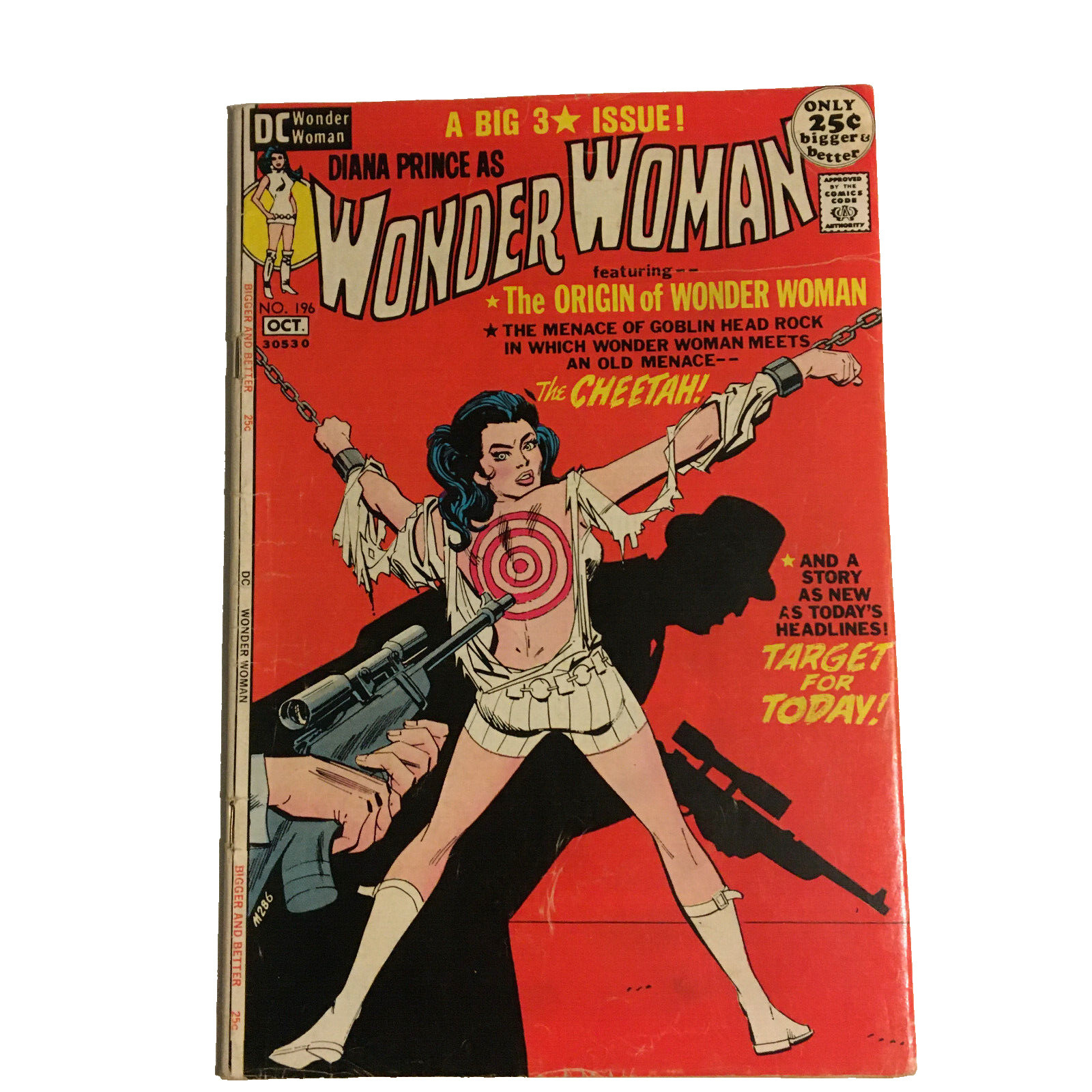 Wonder Woman #196 Bondage Cover Wonder Woman Origin Bronze Age 1971 ...