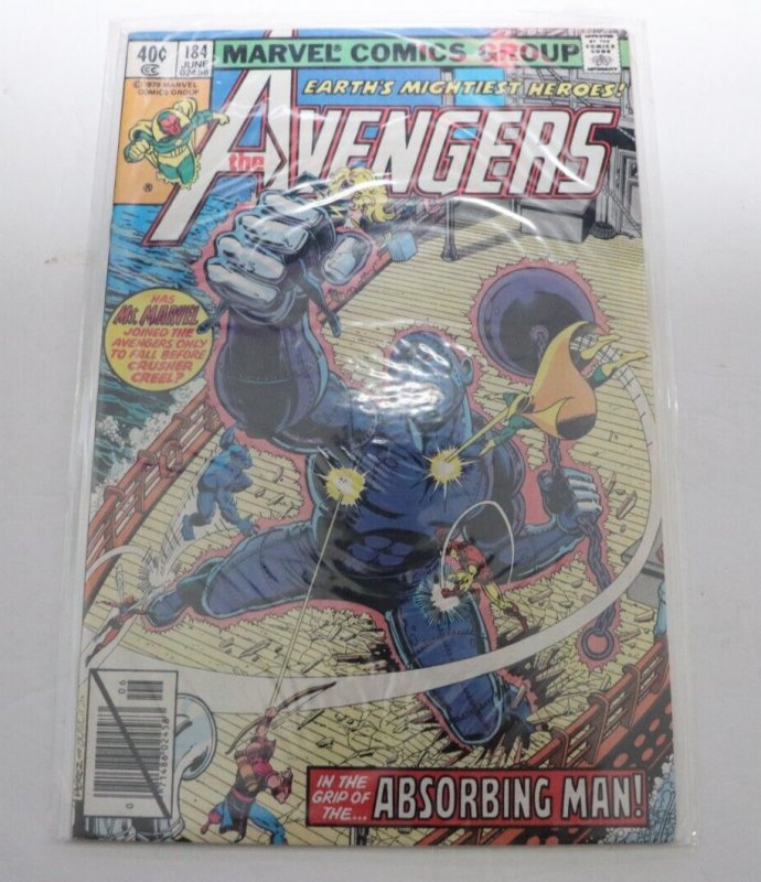 Avengers #184 Iron Man Captain America Thor Vision Marvel Comics ...