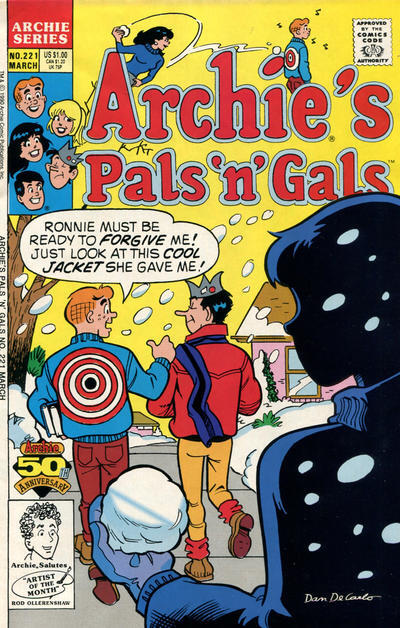 Archie's Pals 'n Gals #221 VG ; Archie | low grade comic Snowball Cover ...