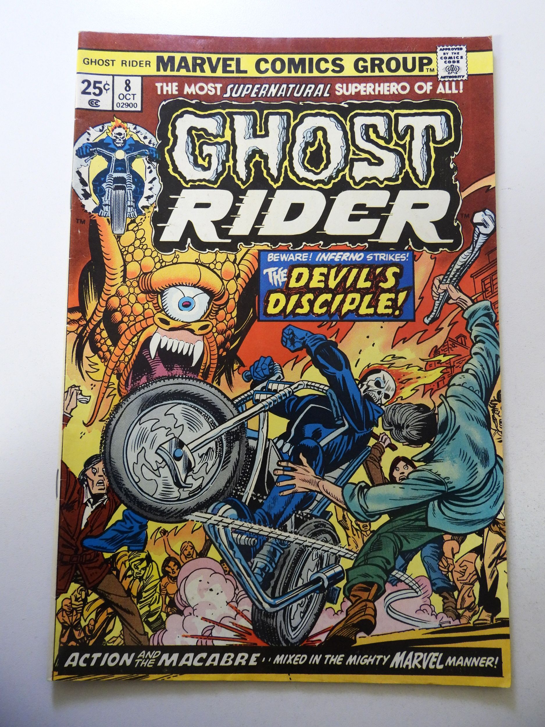 Ghost Rider #8 (1974) FN Condition MVS Intact | Comic Books - Bronze ...