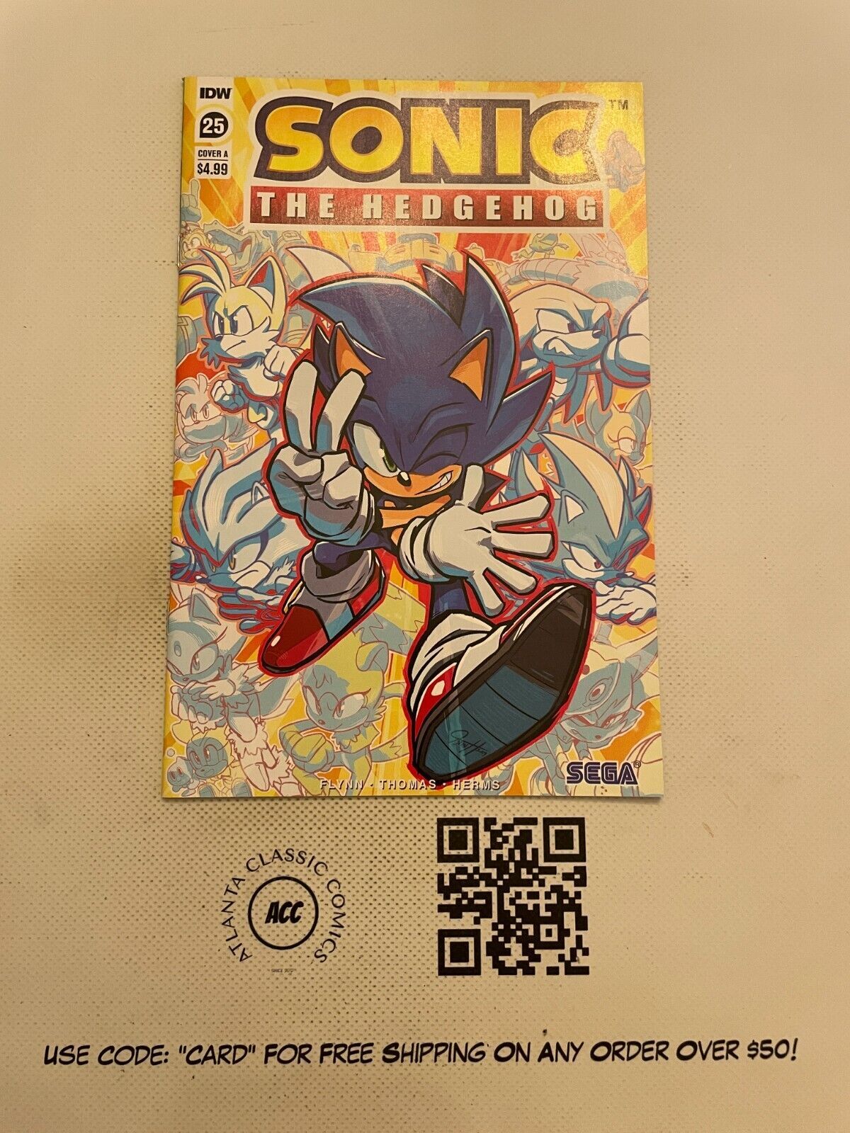Sonic The Hedgehog # 25 NM 1st Print IDW Comic Book Knuckles Tails 4 ...
