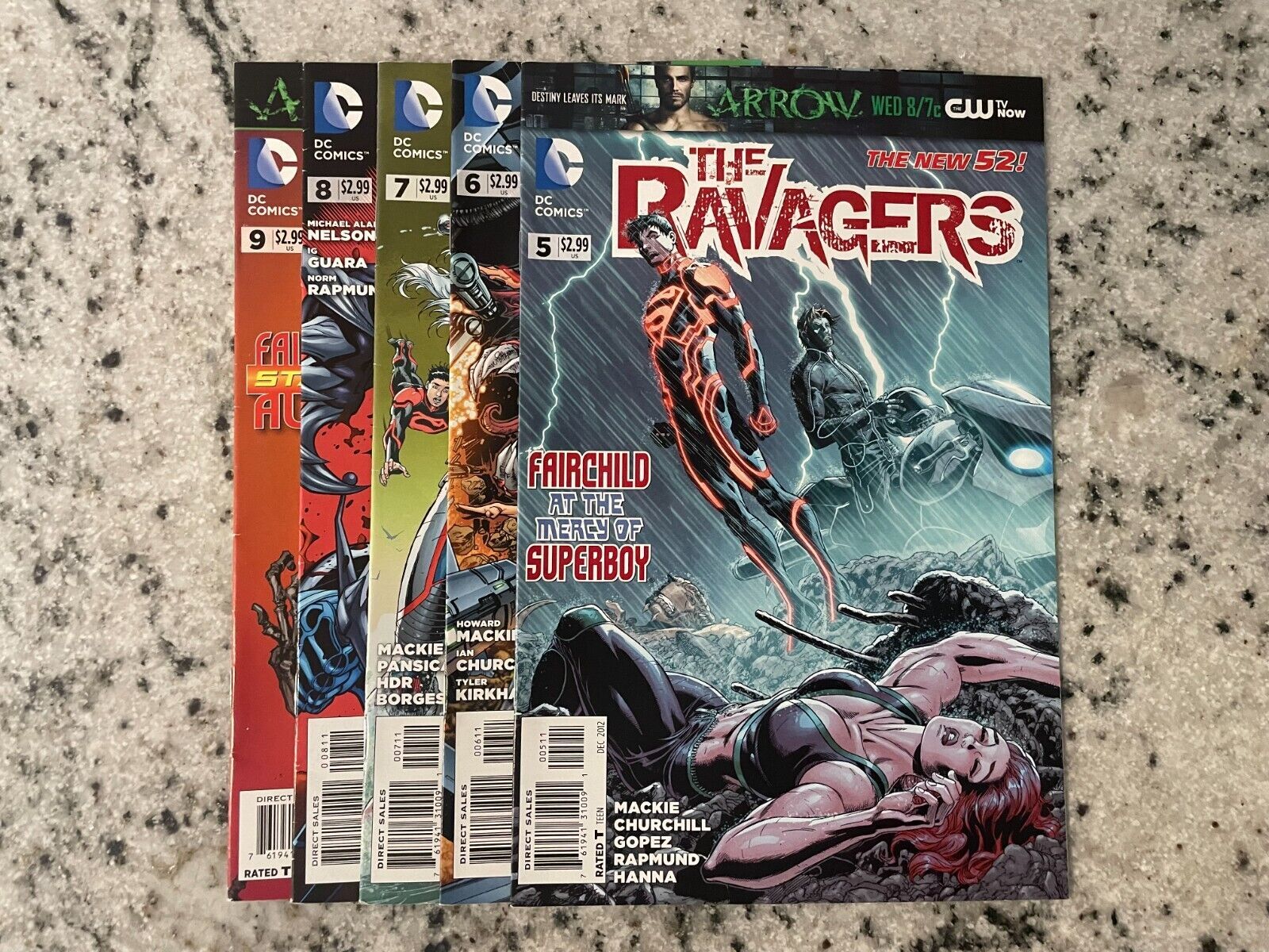 5 The Ravagers DC Comic Books # 5 6 7 8 9 Superman Batman Flash Aquaman ...