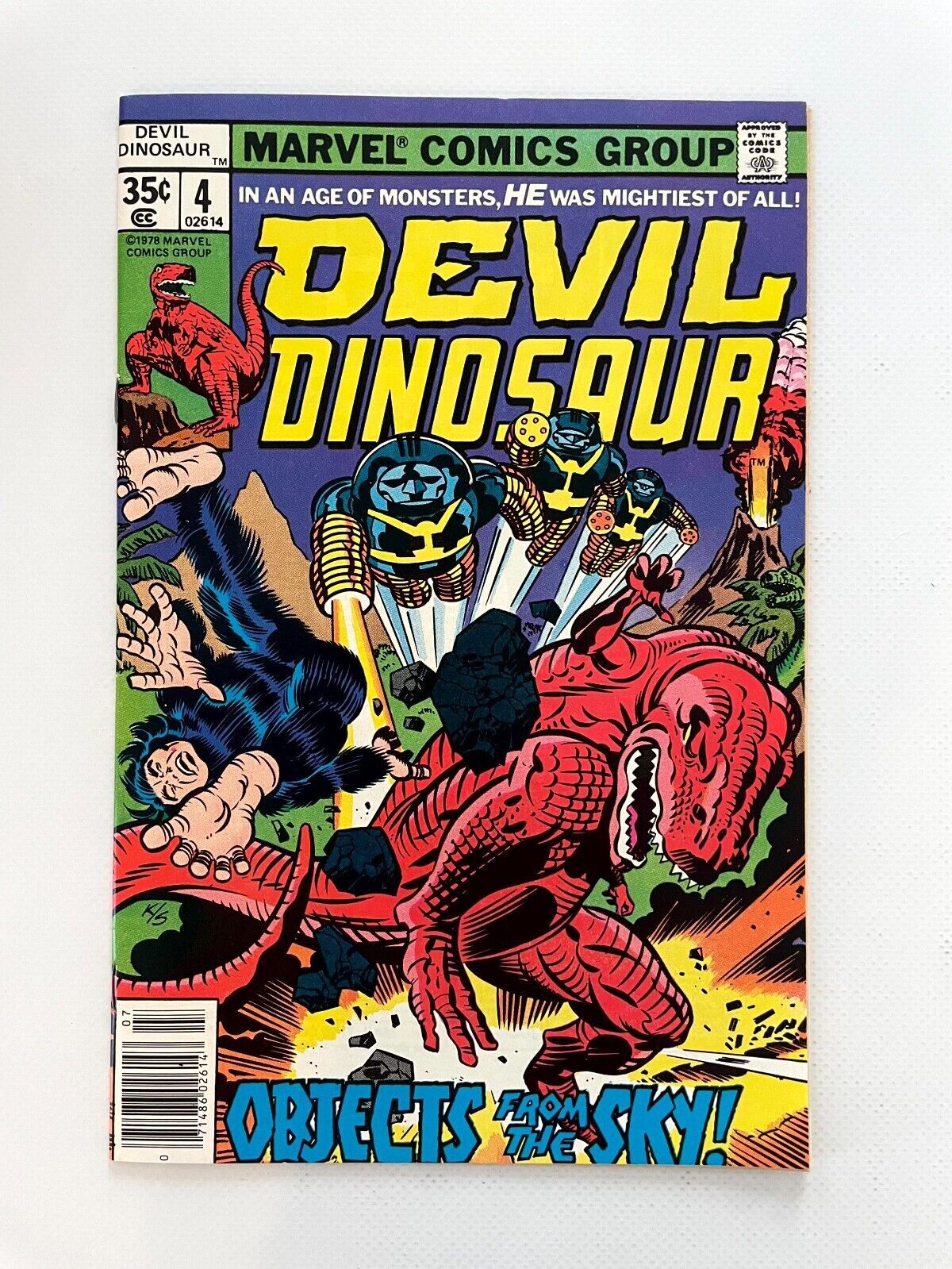 Devil Dinosaur # 4 NM Marvel Comic Book Jack Kirby Series Issue 1978 12 J884 | Comic Books ...