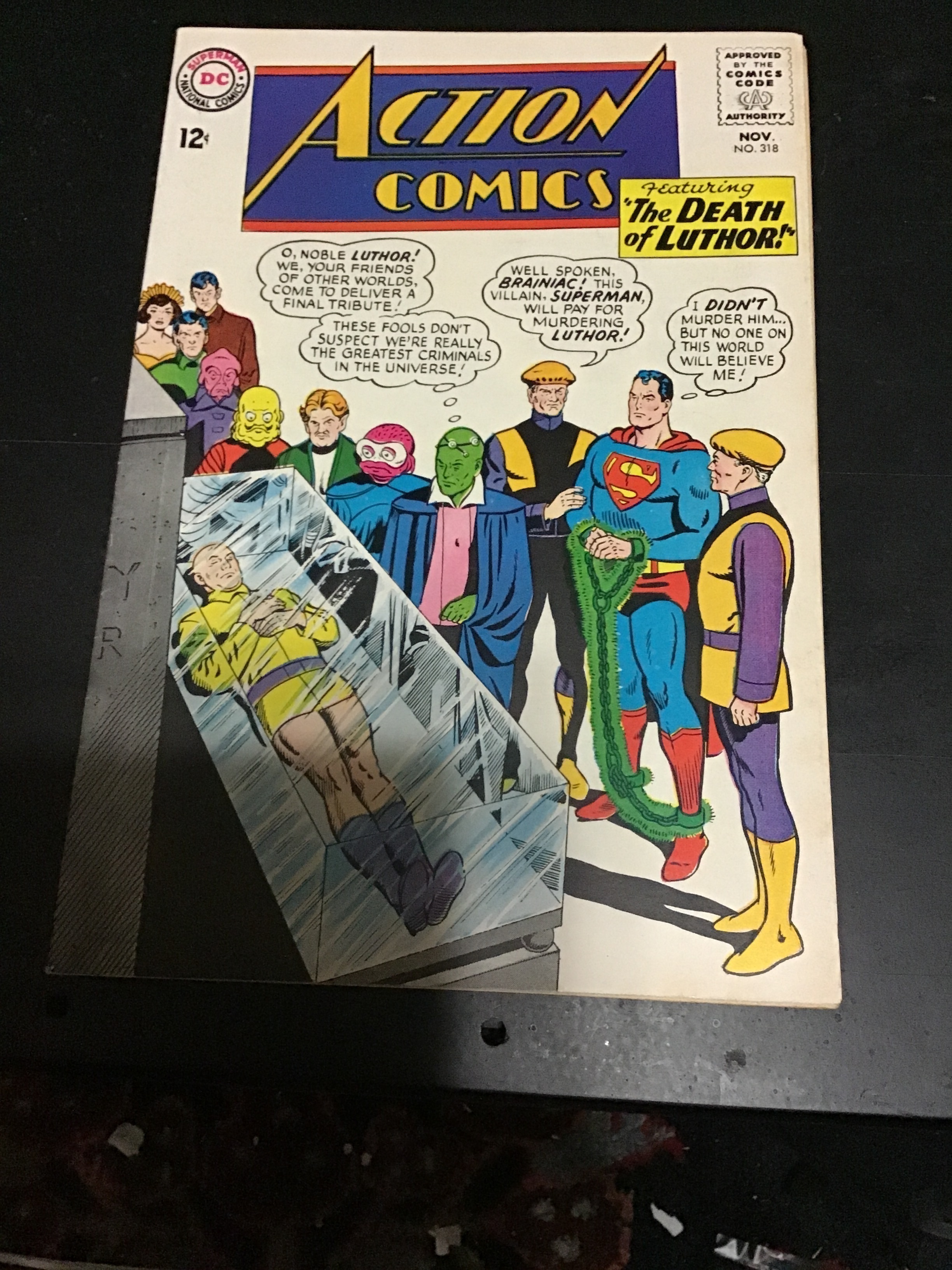 z Action Comics #318 (1964) Death Luthor! Supergirl 1st college! VF/NM ...