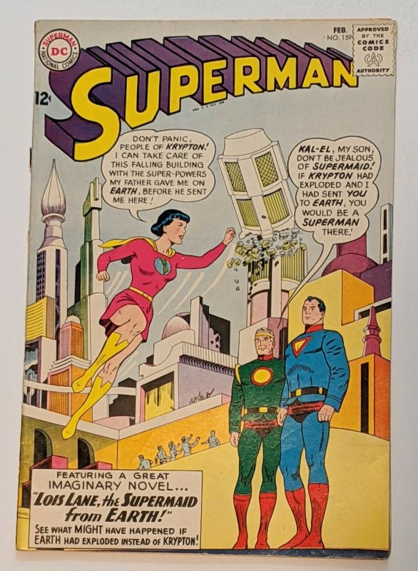 Superman #159 (Feb 1963, DC) VG 4.0 Curt Swan and George Klein cover ...