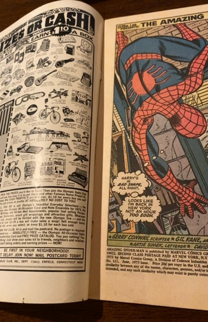 Amazing Spider-Man #121 Death of Gwen Stac-Green Goblin | Comic Books ...