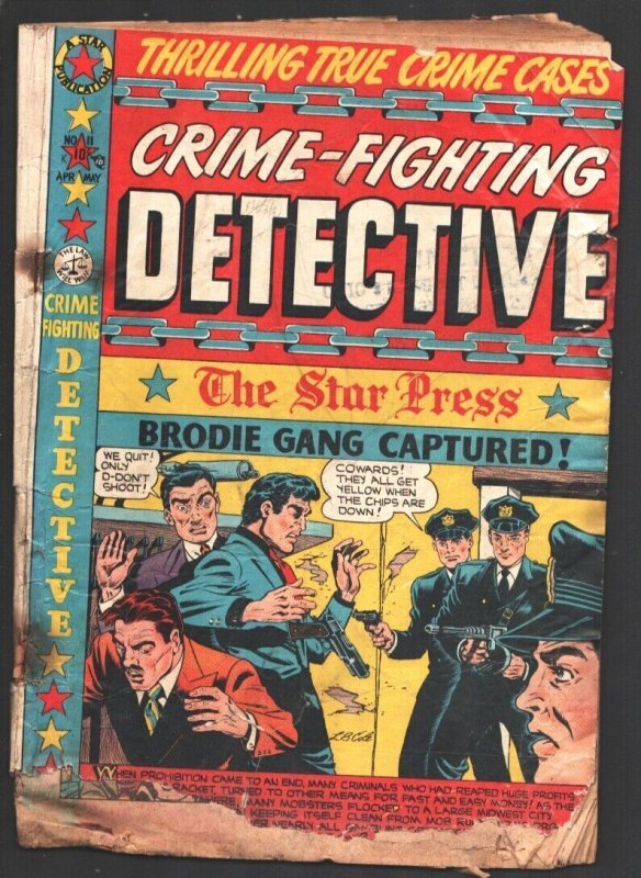 Crime-Fighting Detective #11 1950-LB Cole cover & interior art-George ...