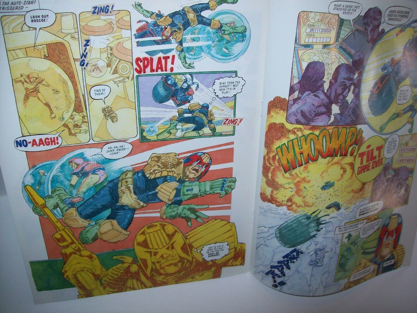 Judge Dredd Pinball FLYER Comic Book Edition Original 1993 Multi Page ...