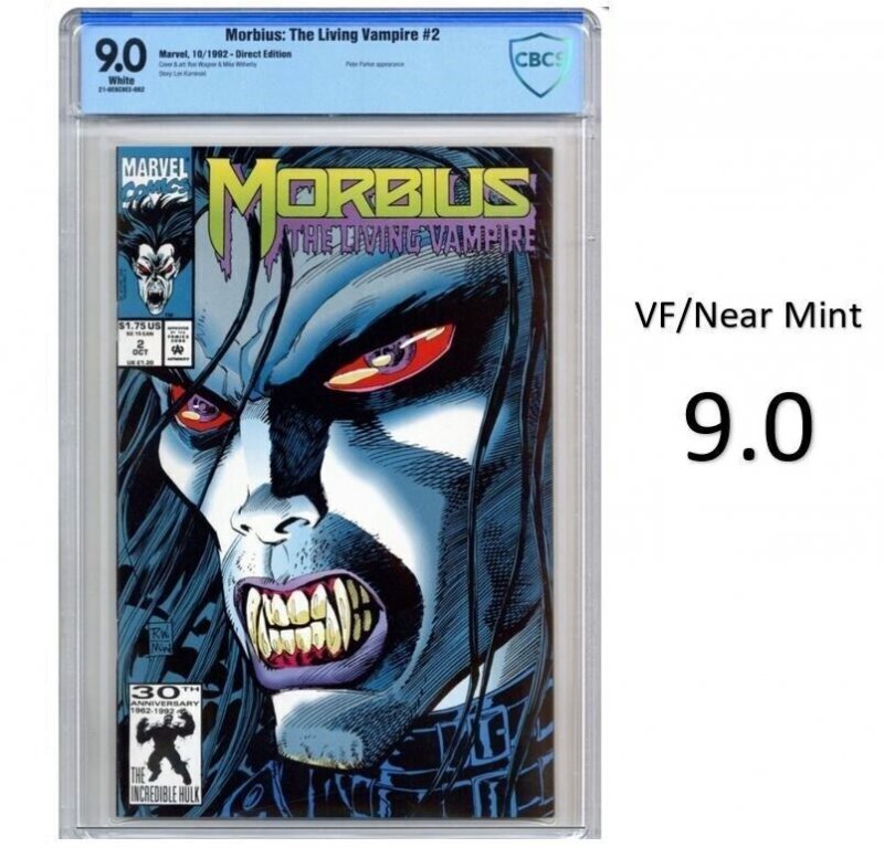 Morbius #2 - Peter Parker Appearance! CBCS 9.0 - Brand New Slab ...