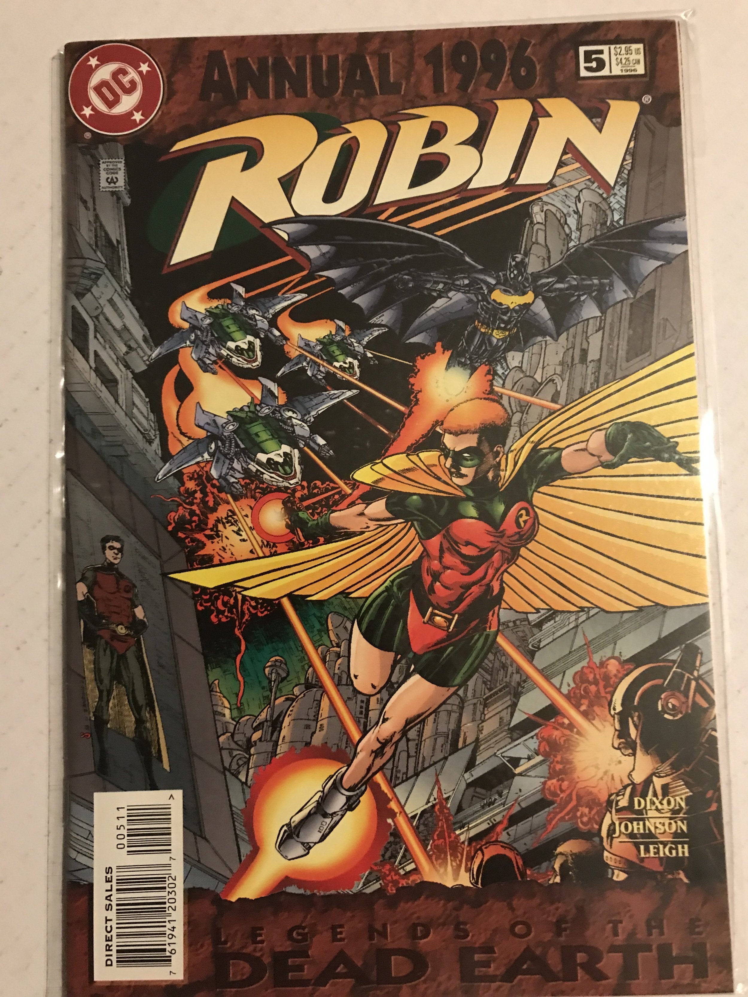 ROBIN Annual #5 : DC 1996 NM-; Dead Earth story, girl-Robin | Comic ...