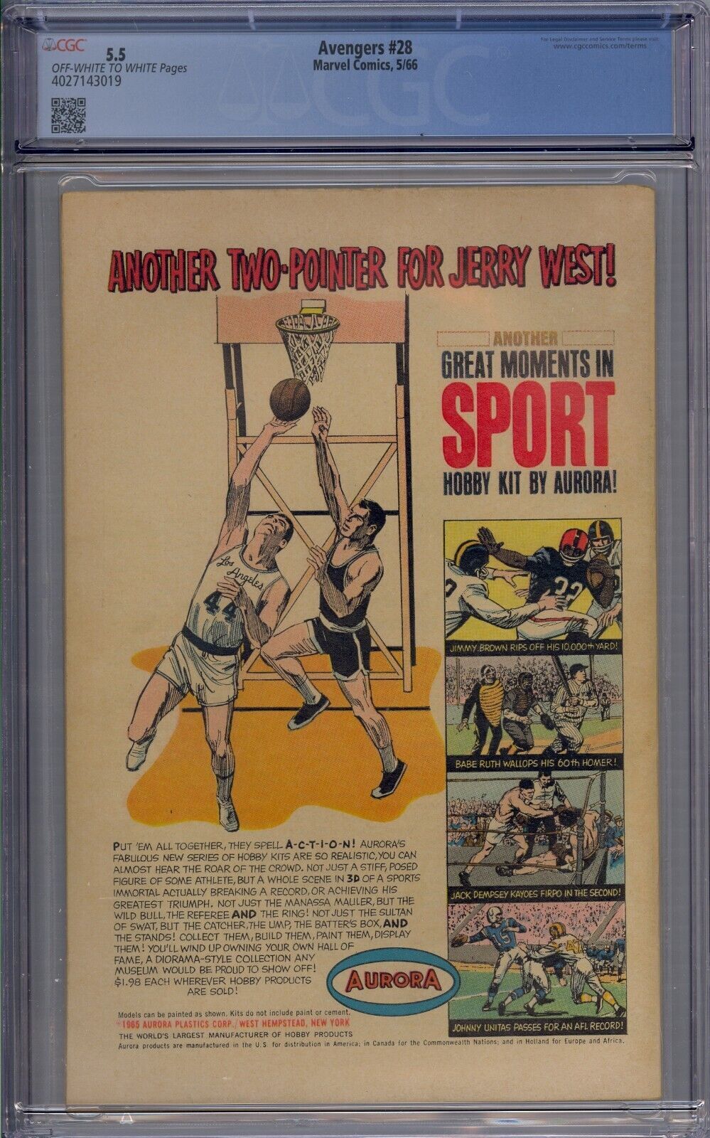 Avengers #28 CGC 5.5 1st Collector Beetle Giant MAN Becomes Goliath ...