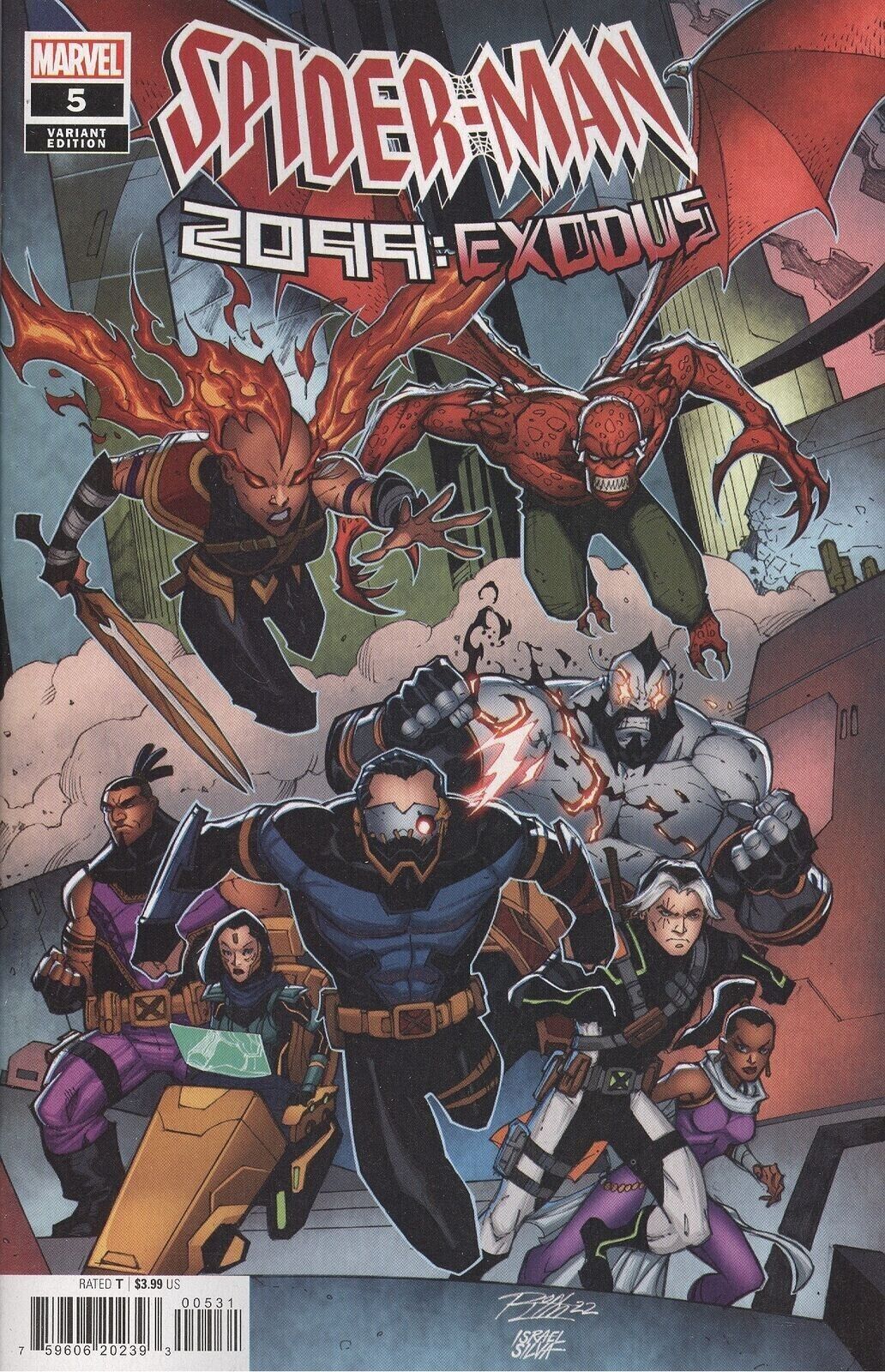 Spider-Man 2099 Exodus #5 Cover C Connecting Lim Variant Marvel 2022 ...