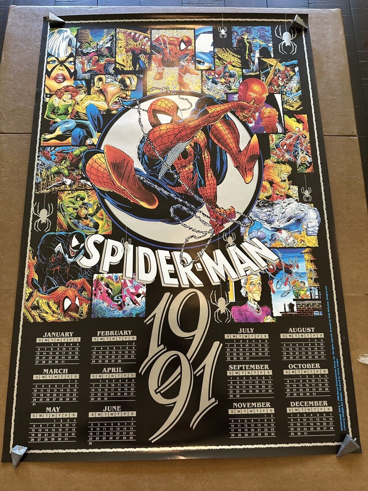 Todd McFarlane: Marvel Spider-man Calendar Poster 1991 - Amazing 300 ...