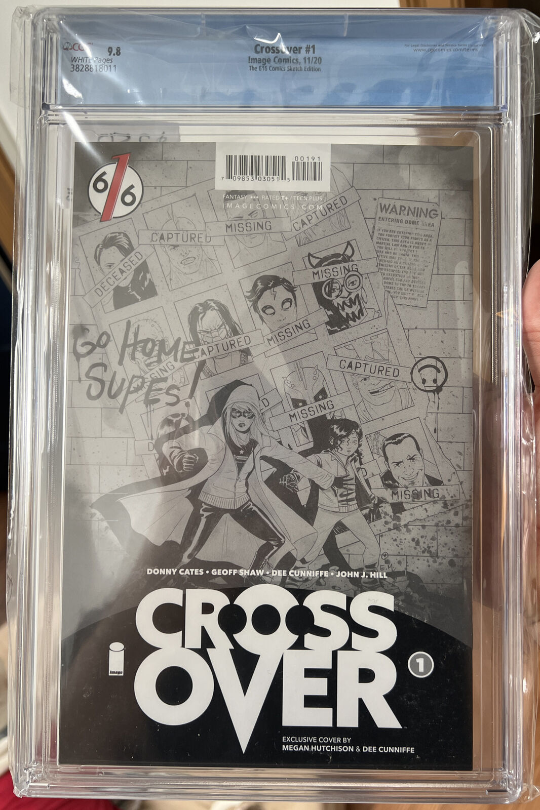 Crossover #1 Megan Hutchison 616 Comics CGC 9.8 X-Men 141 Homage,Sketch ...