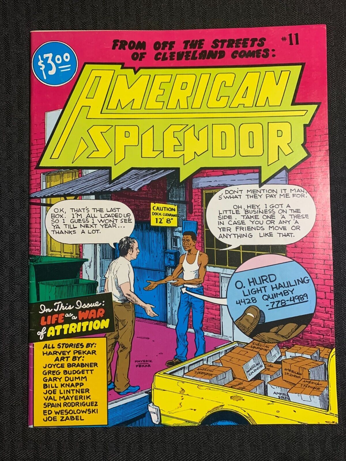 1986 AMERICAN SPLENDOR Magazine #11 FVF 7.0 Harvey Pekar / Val Mayerick ...