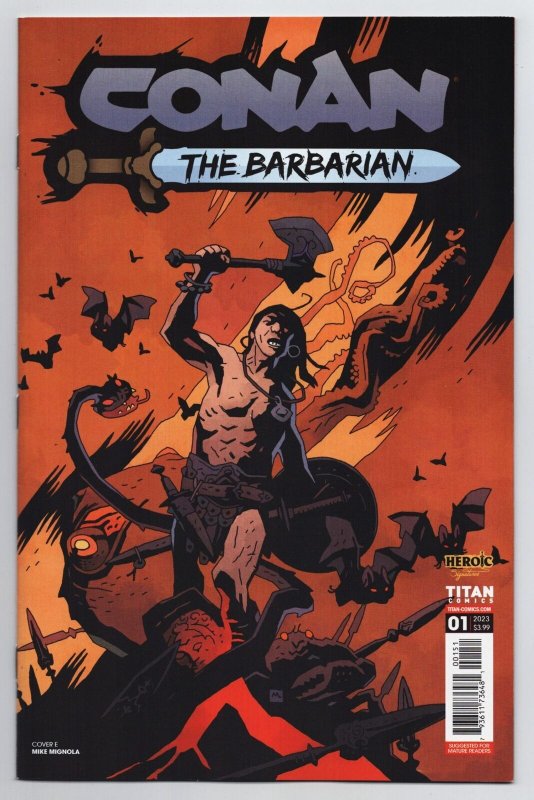 Conan The Barbarian #1 Cvr E Mike Mignola Variant (Titan, 2023) NM ...
