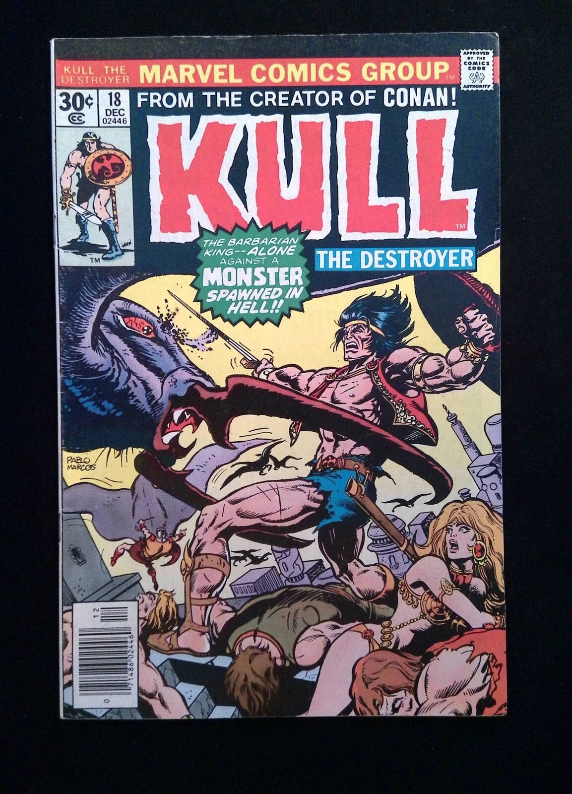 Kull the Conqueror #18 MARVEL Comics 1976 FN+ NEWSSTAND | Comic Books ...