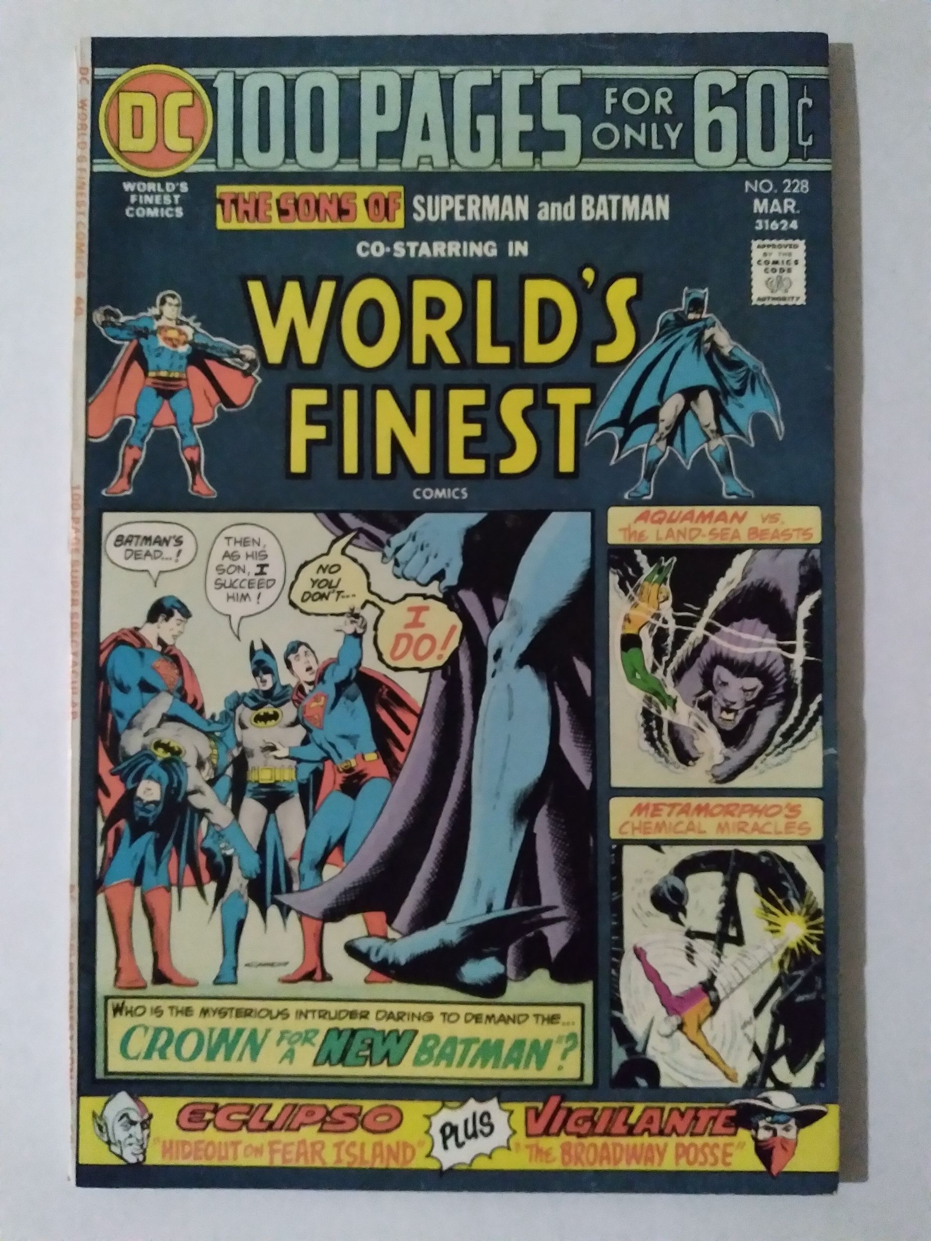 World's Finest Comics #228 (1975) The Sons Of Superman & Batman | Comic ...