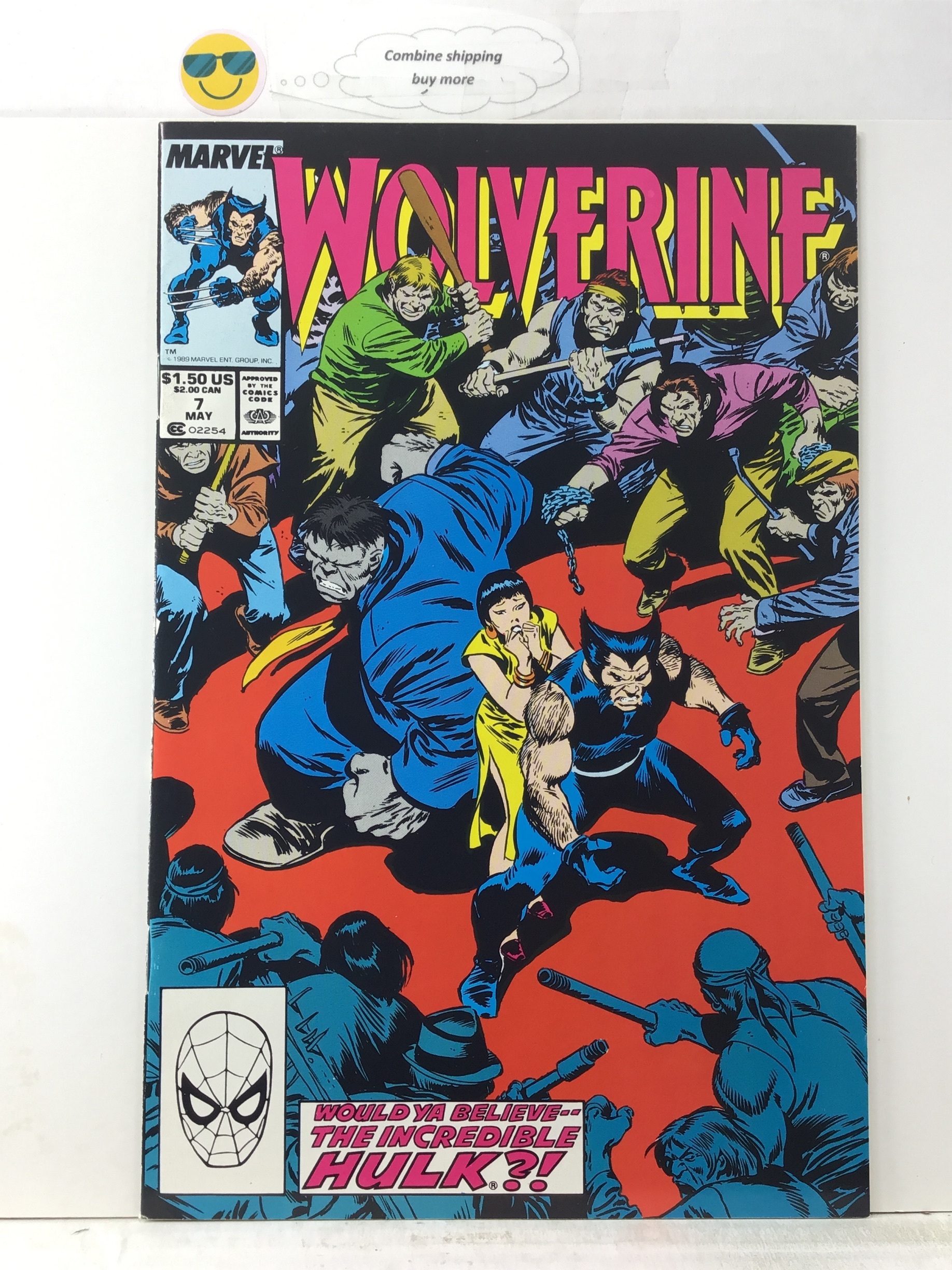 Wolverine #7 (1989) NM Hulk Mr. Fix it | Comic Books - Copper Age ...