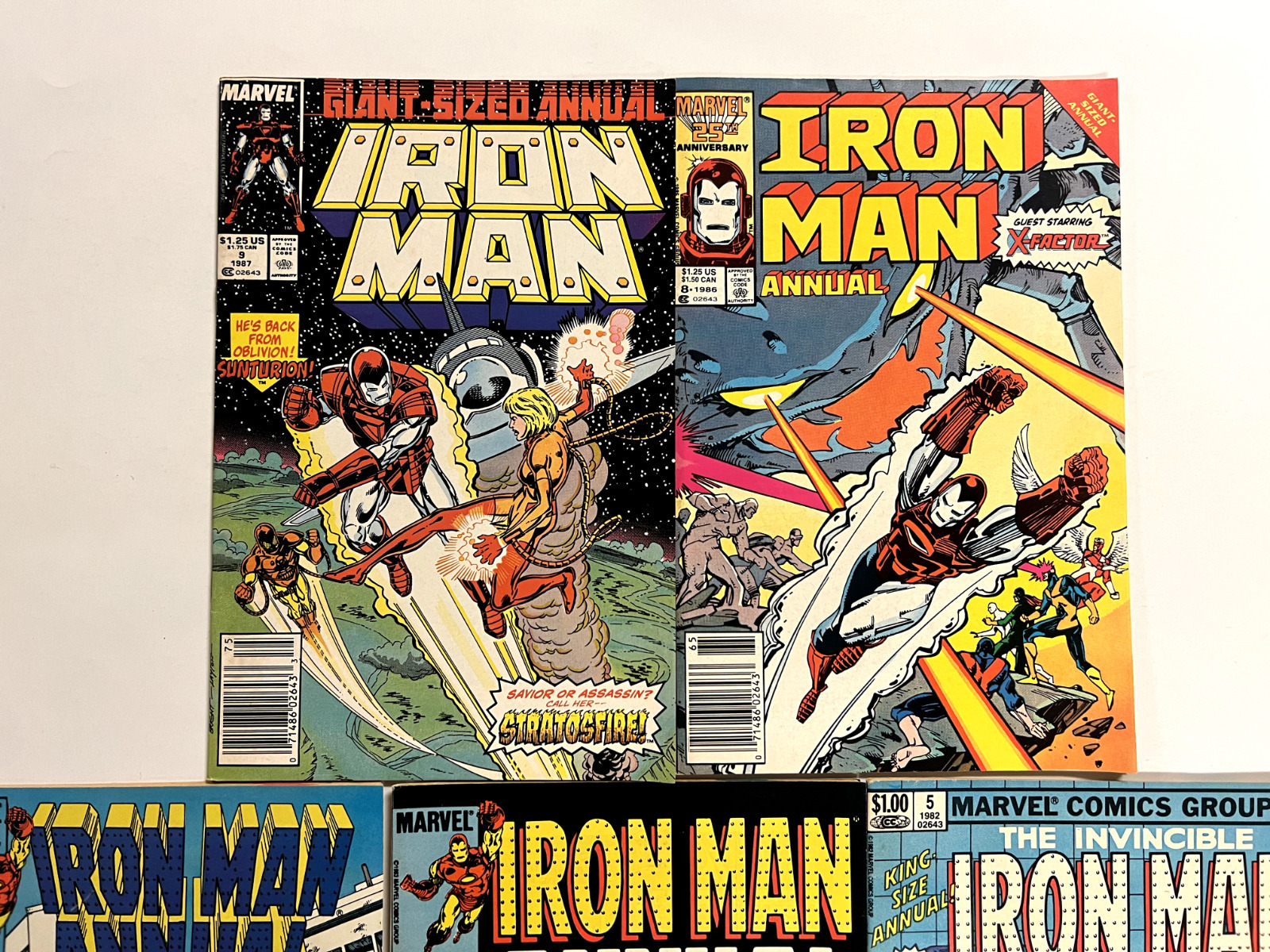 5 Iron-Man Marvel Comics #5 6 7 8 9 Iron-Man Spiderman Avengers Thor 75 ...