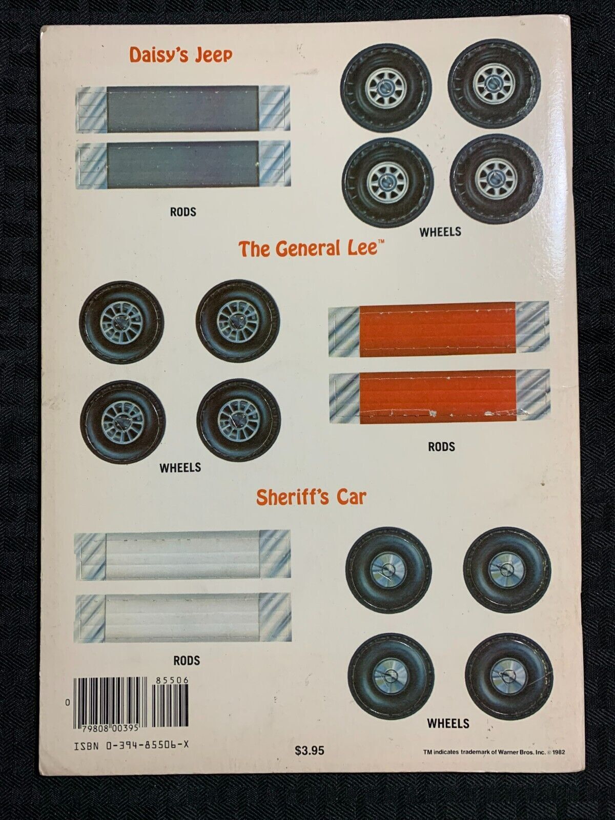 1982 DUKES OF HAZZARD Punch-Out Fun VG 4.0 Random House INCOMPLETE ...