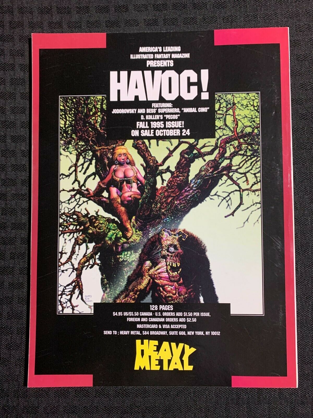 1995 Nov HEAVY METAL Magazine VF- 7.5 Milo Manara / Richard Corben / HR ...