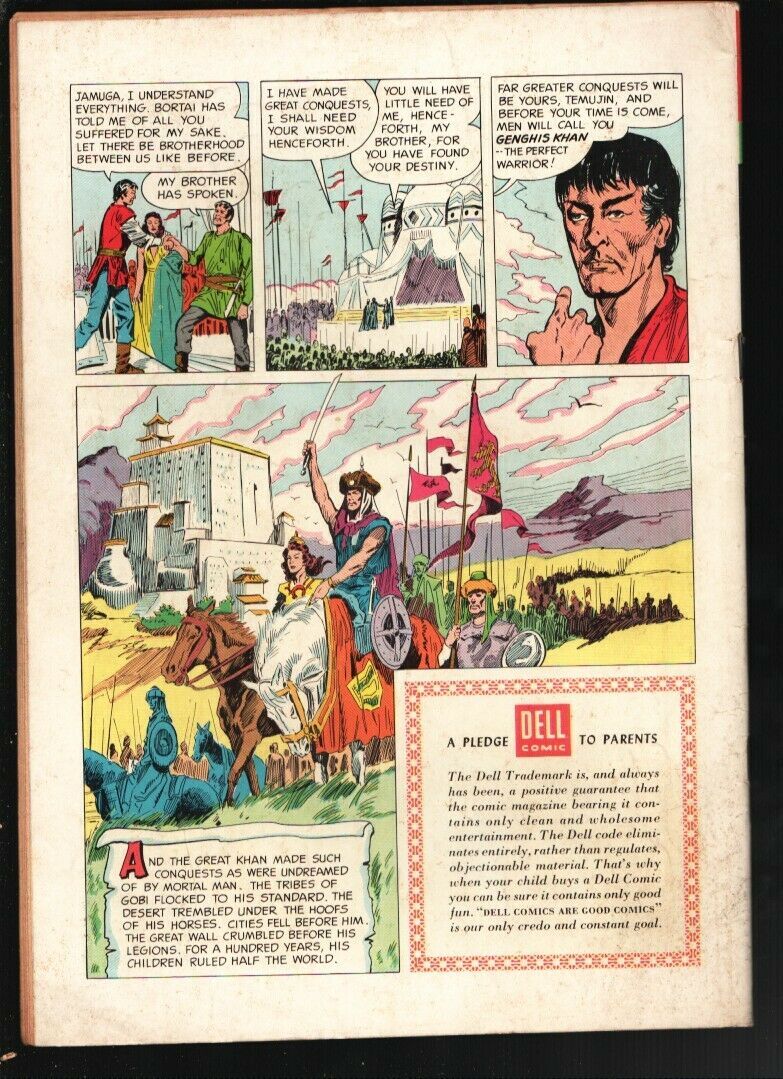 The Conqueror-Four Color Comics #690 1956- John Wayne as Genghis Khan ...