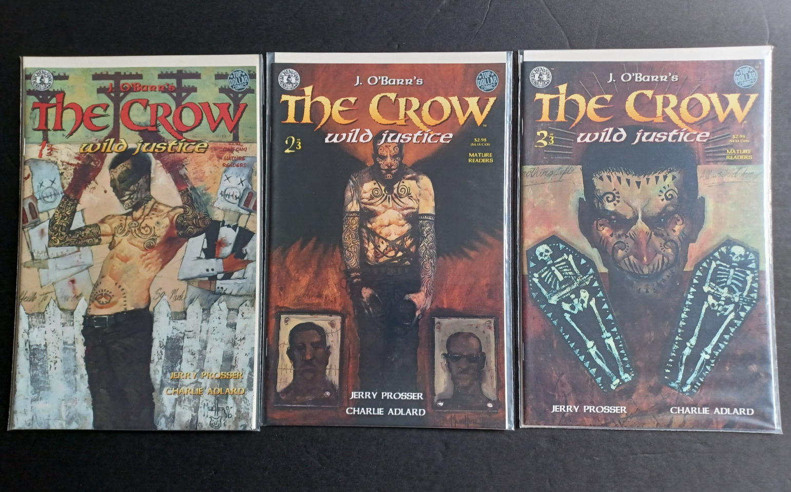 Crow: Wild Justice #1 2 & 3 Complete Set - James O'Barr - 1996 - NM ...