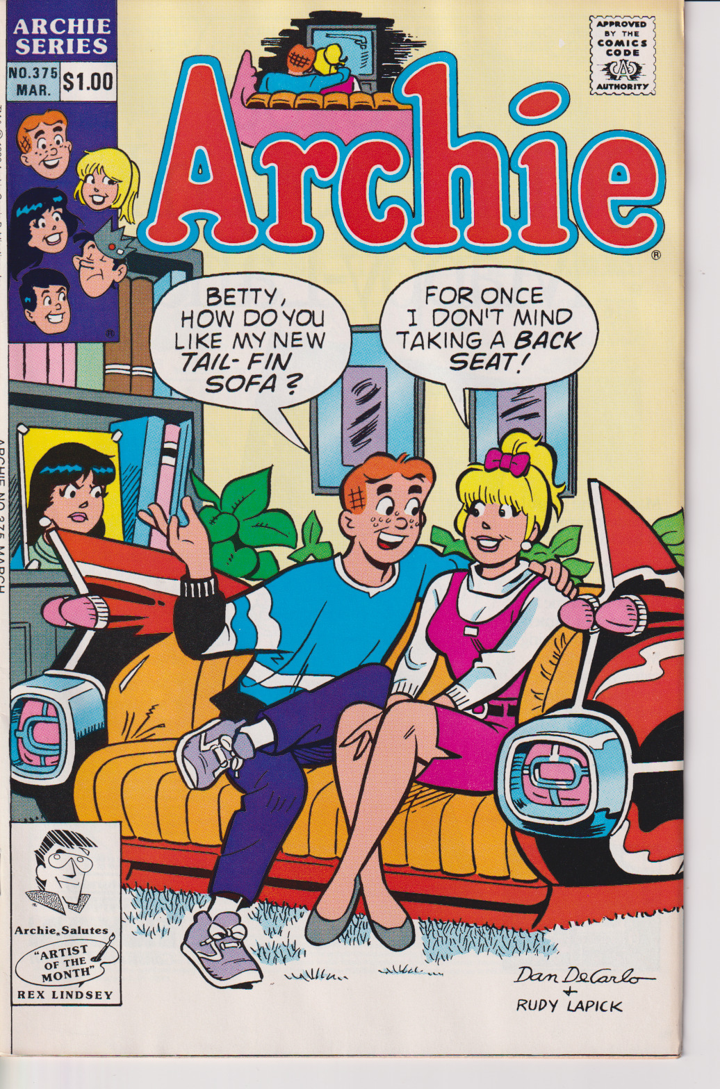 Archie Comic Series! Archie! Issue #375! | Comic Books - Copper Age ...