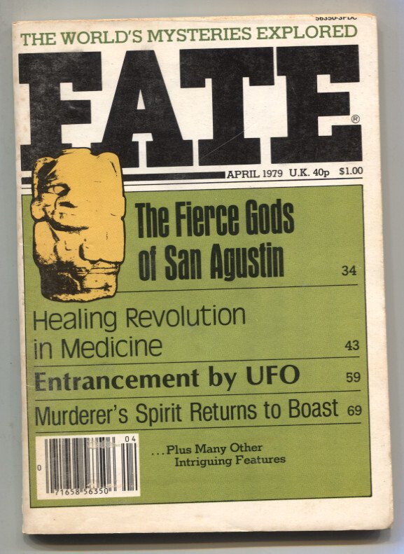 Fate Magazine April 1979- Fierce Gods Of San Agustin | Comic Books ...