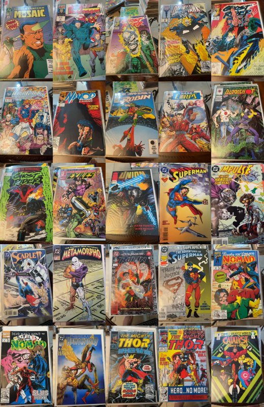 Group of 25 Comics (See Details) Superman, Thor, Ghost Rider, Robin ...