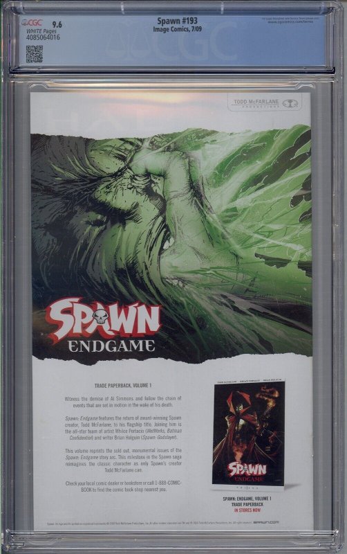 Spawn #193 CGC 9.6 Freak Violator Greg Capullo Todd Mcfarlane Cover and ART | Comic Books ...
