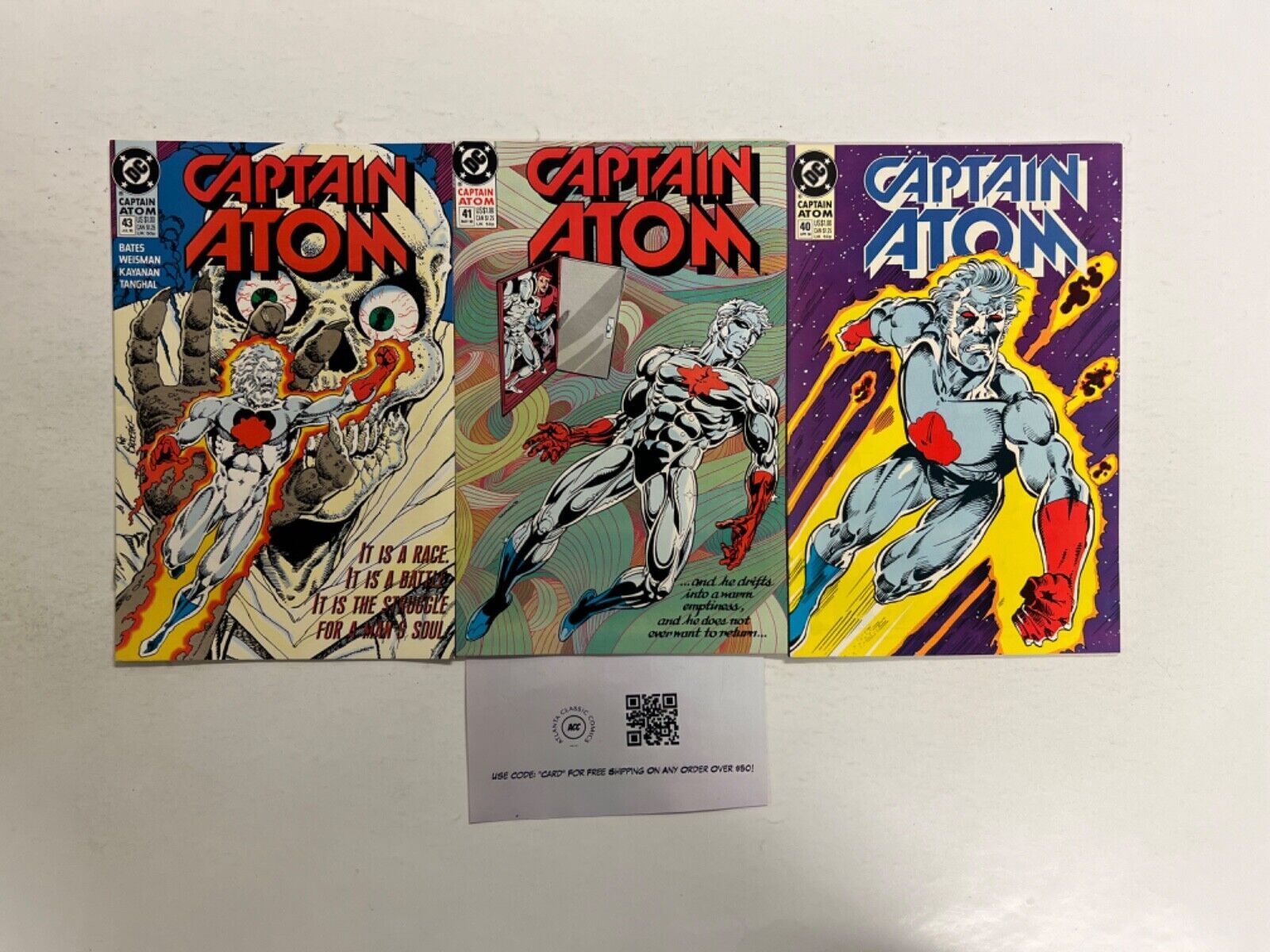 3 Captain Atom DC Comic Books # 40 41 43 Batman Robin Wonder Woman ...