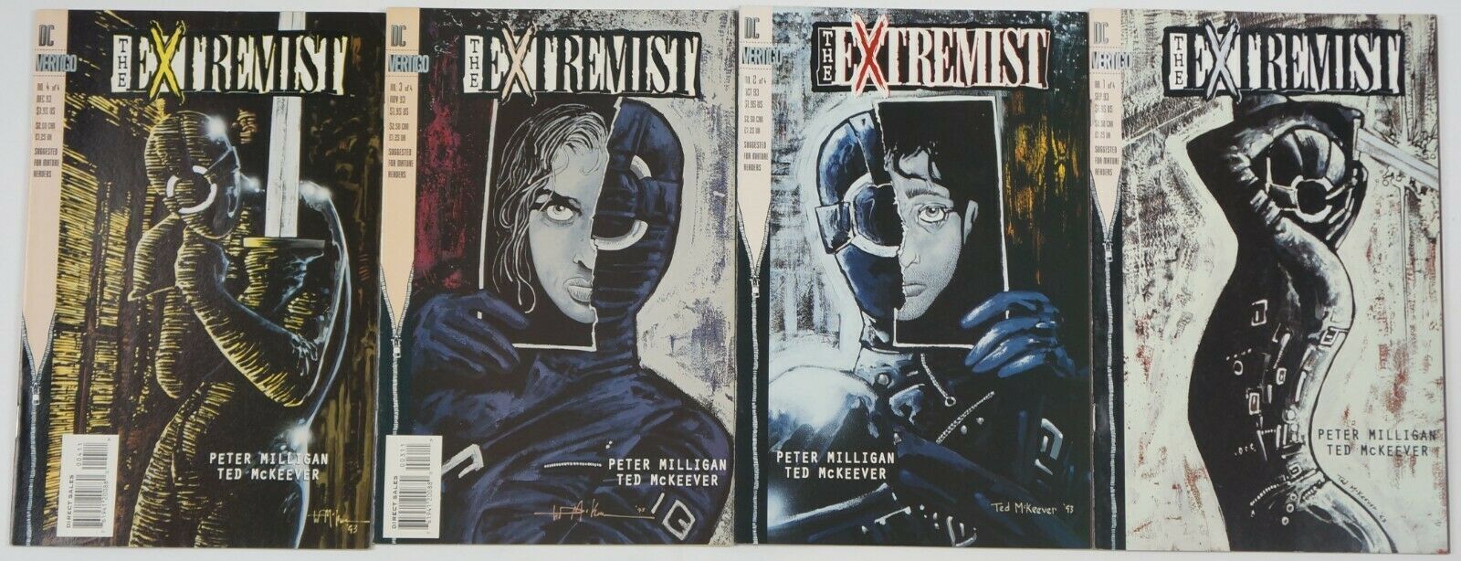 Extremist #1-4 FN complete series - peter milligan - ted mckeever ...