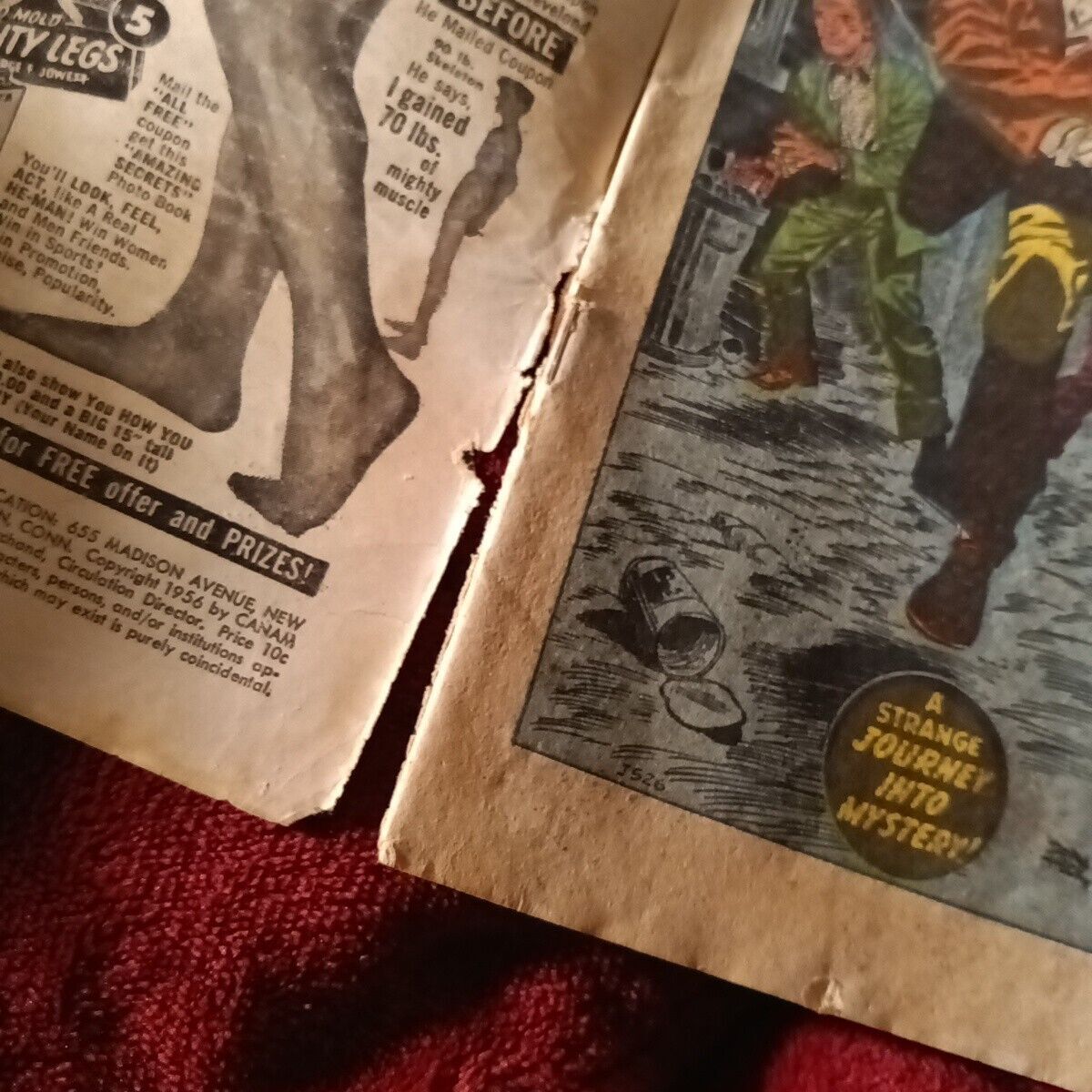 Journey Into Mystery 37 Atlas Marvel Comics Pre-Hero 1956 horror golden ...