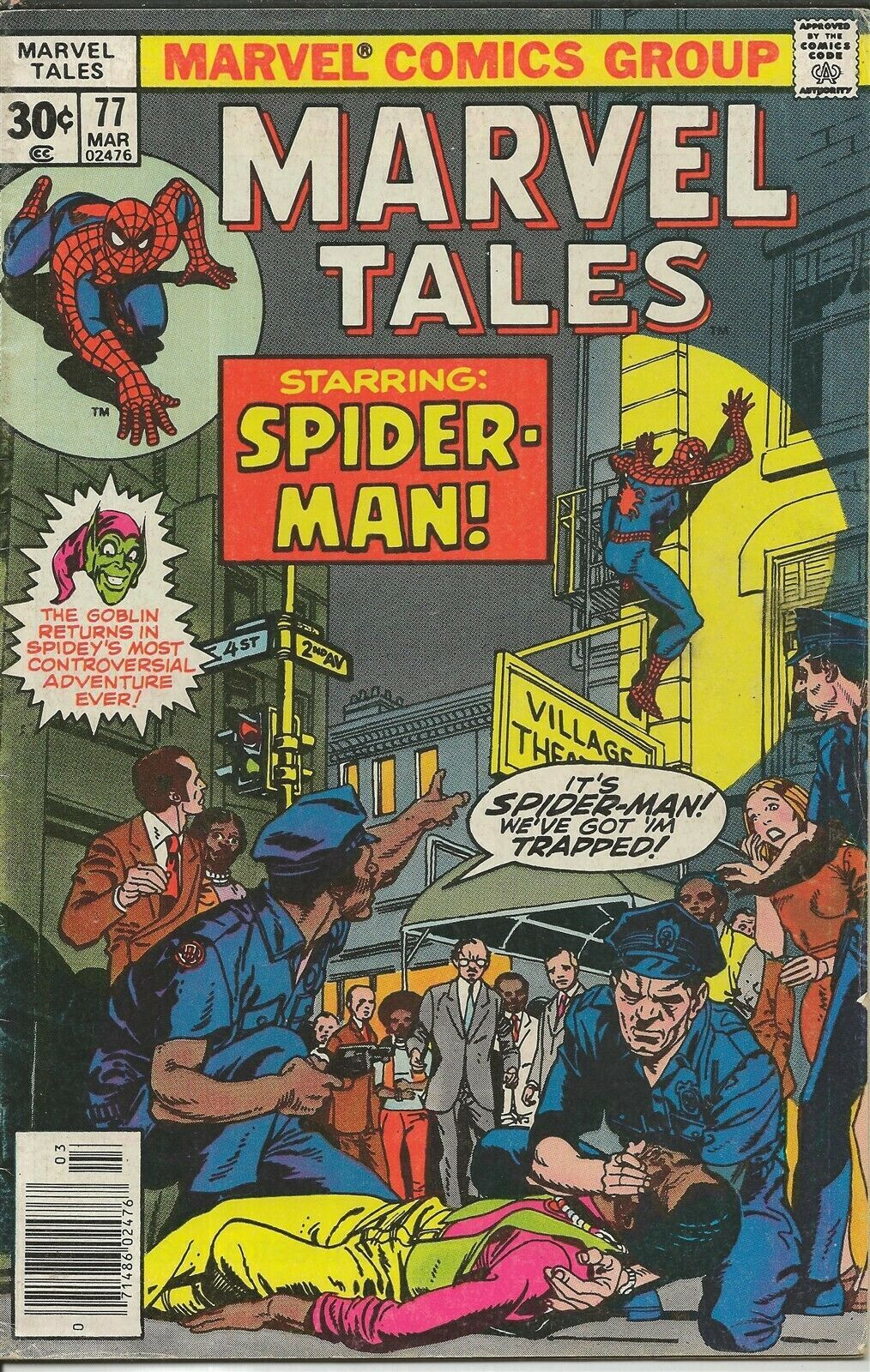 Marvel Tales #77 VINTAGE 1977 Marvel Comics Reprints Amazing Spider-Man ...