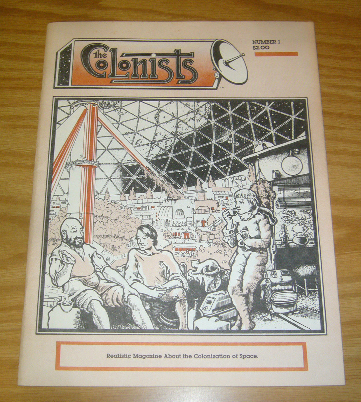 the Colonists #1 VF realistic magazine about the colonization of space ...