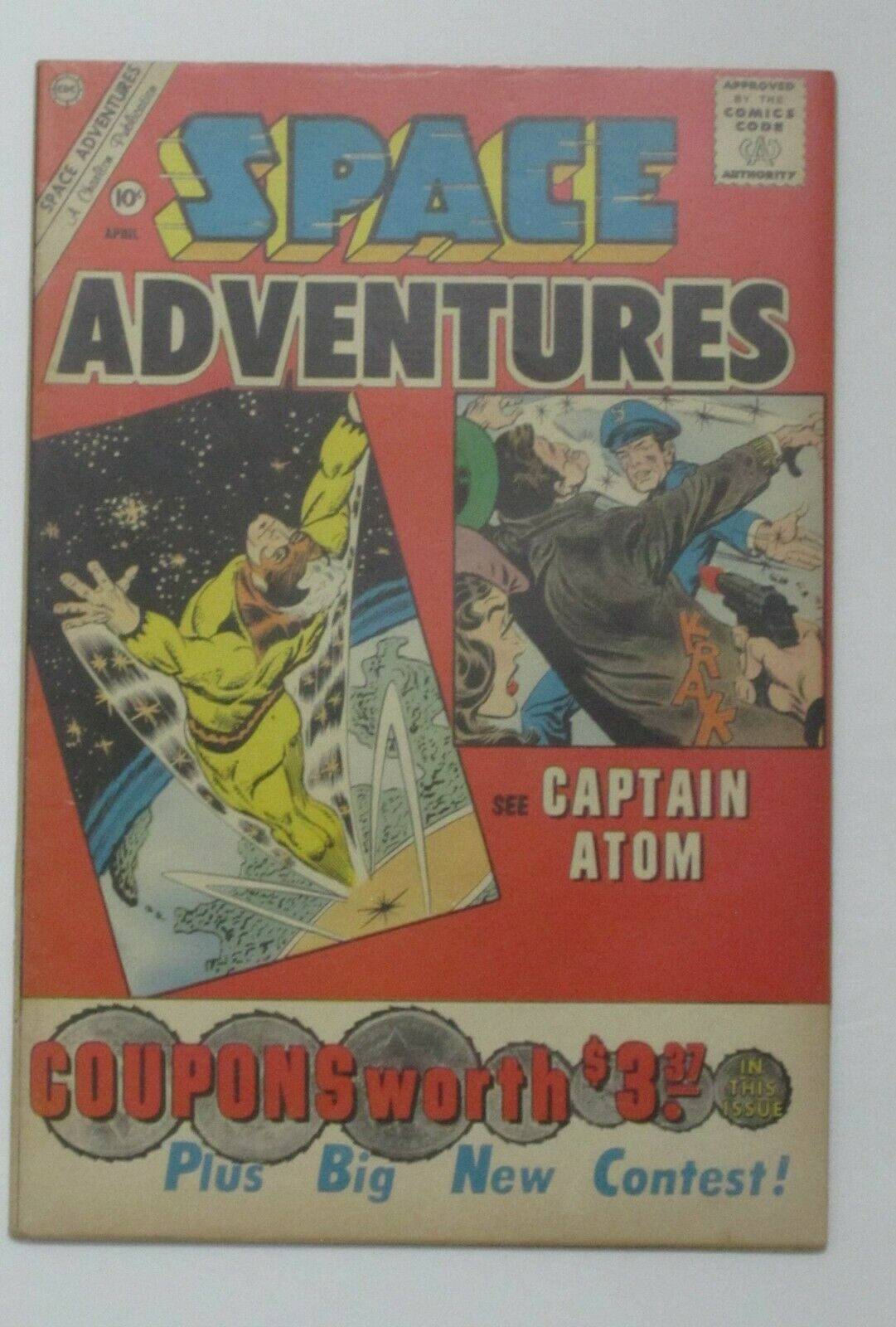 Space Adventures #39 (Apr 1961, Charlton) Captain Atom Steve Ditko cvr ...