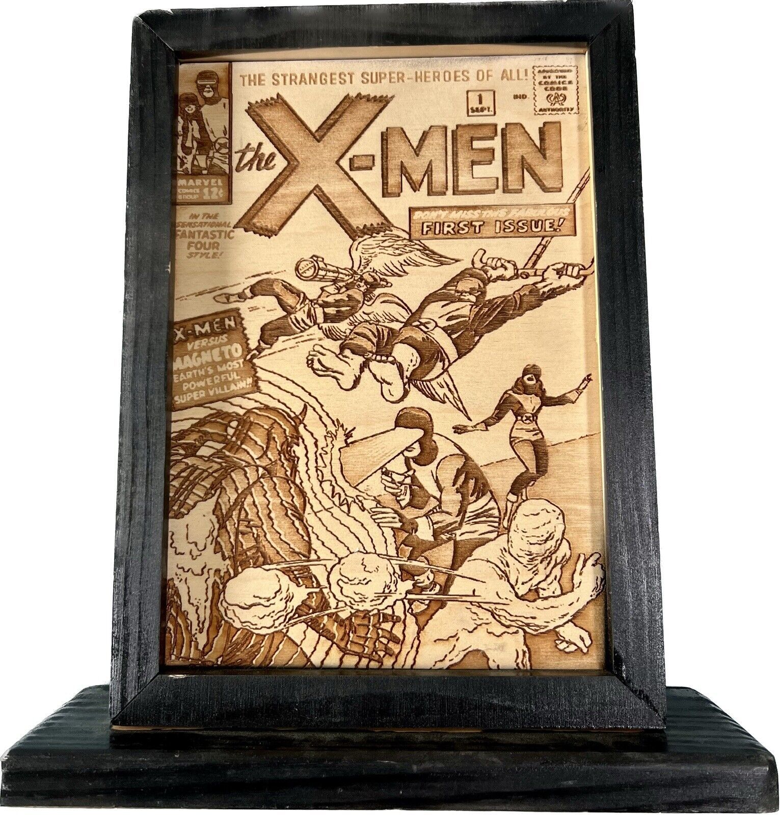 Ryan Piscione Art Wood Engraving 8.25” x 11.5”- UNIQUE X-MEN & Wonder ...