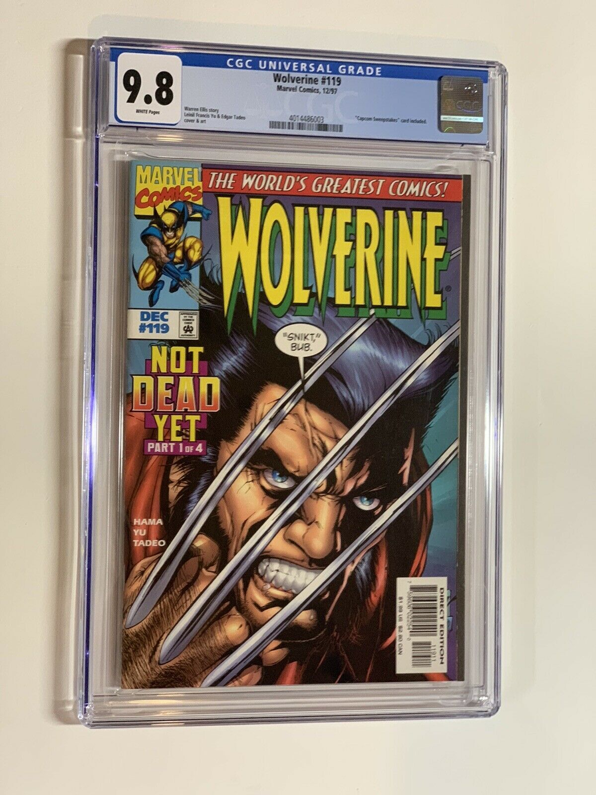 Wolverine 119 cgc 9.8 wp 1997 marvel | Comic Books - Modern Age, Marvel ...