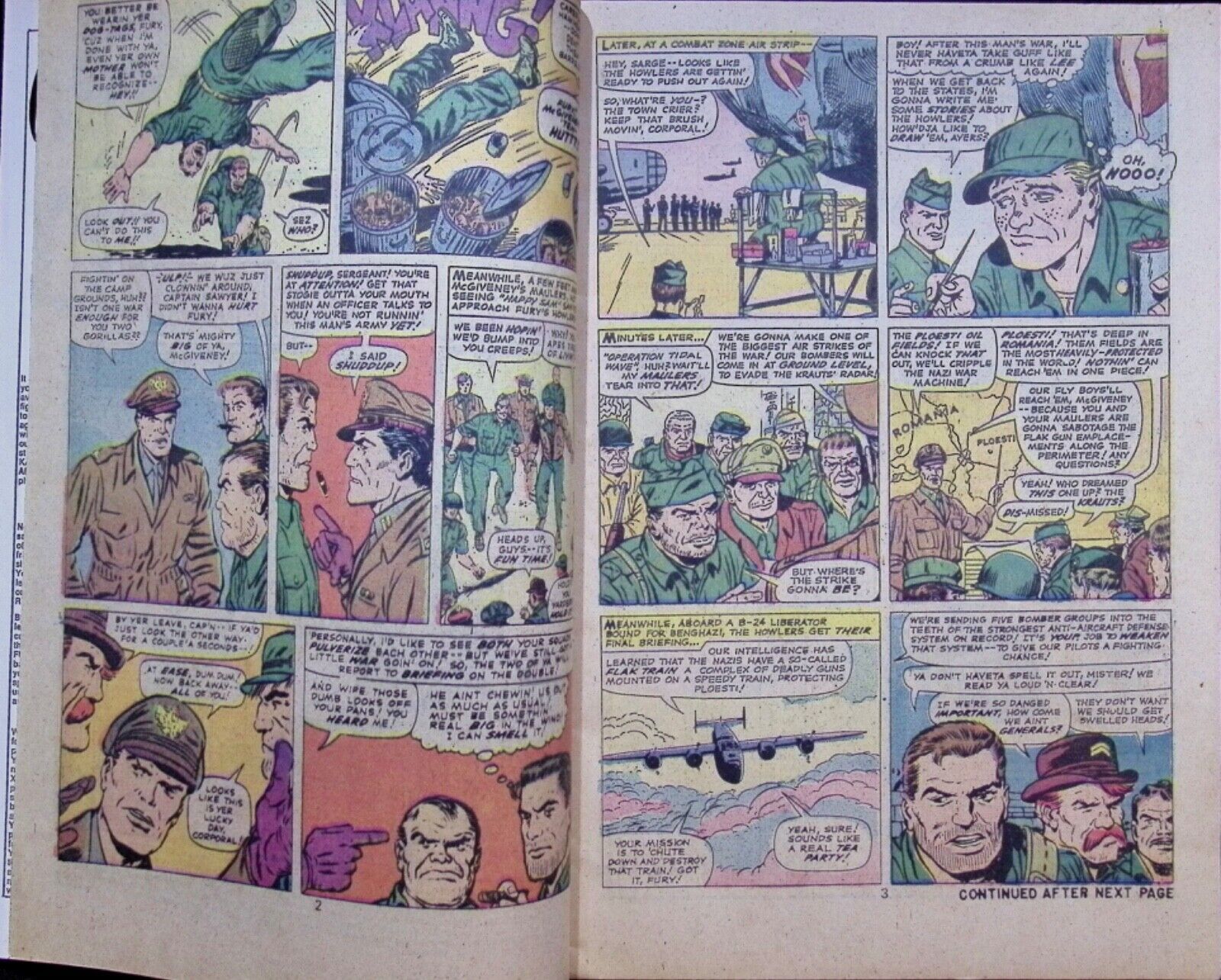 SGT FURY & HIS HOWLING COMMANDOS Comic 124 — Reprint WW II War 1975 ...