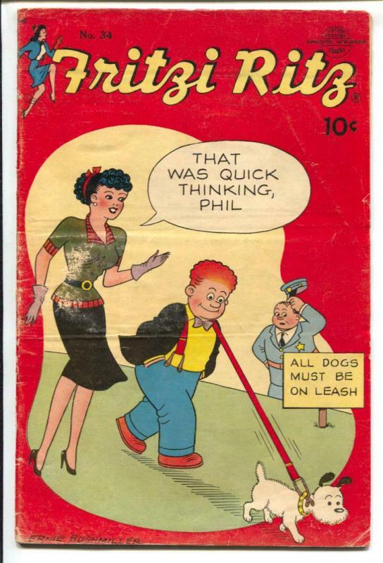 Fritzi Ritz #34 1954-United Feature-Ernie Bushmiller-Li'l Abner in drag ...
