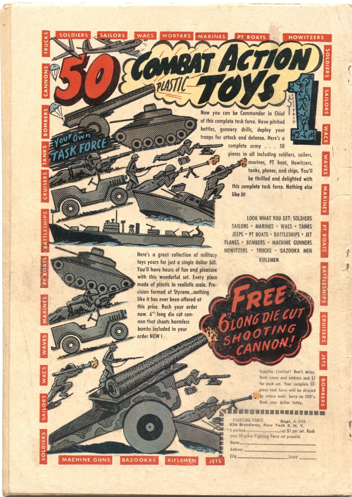 Blackhawk #56-1952-War Wheel Cover and Story-Ad for Blackhawk Movie ...