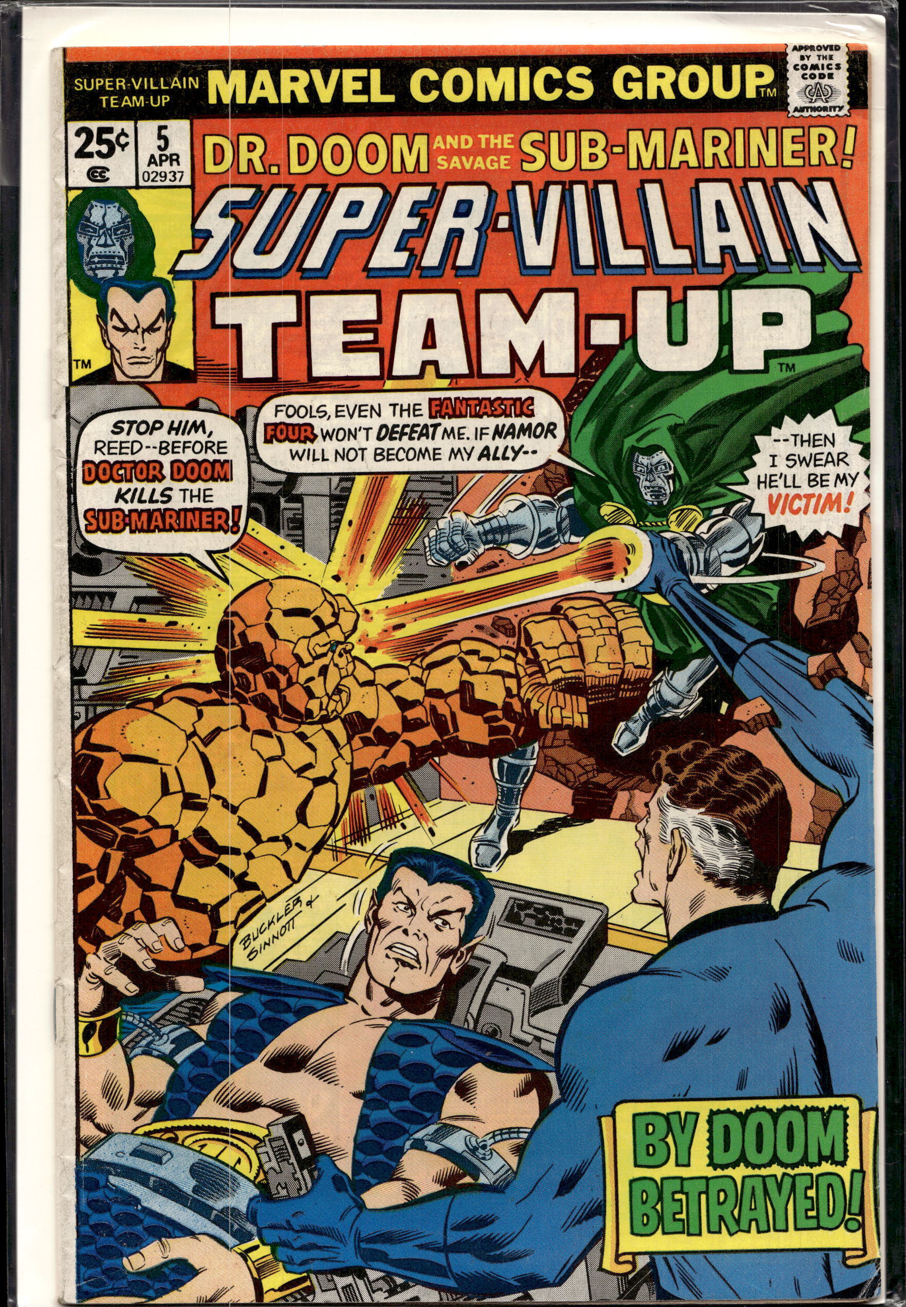 Super-Villain Team-Up #5 (1976) Namor the Sub-Mariner [Key Issue ...