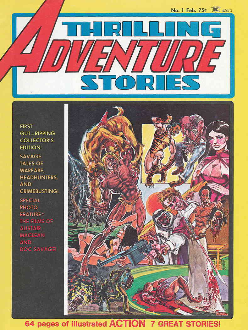 Thrilling Adventure Stories #1 VG ; Seaboard | low grade comic Ernie ...